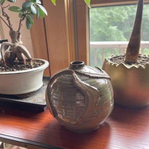 Handmade Glazed Ceramic Reed Diffuser Jar or Bud Vase, Stoneware ...