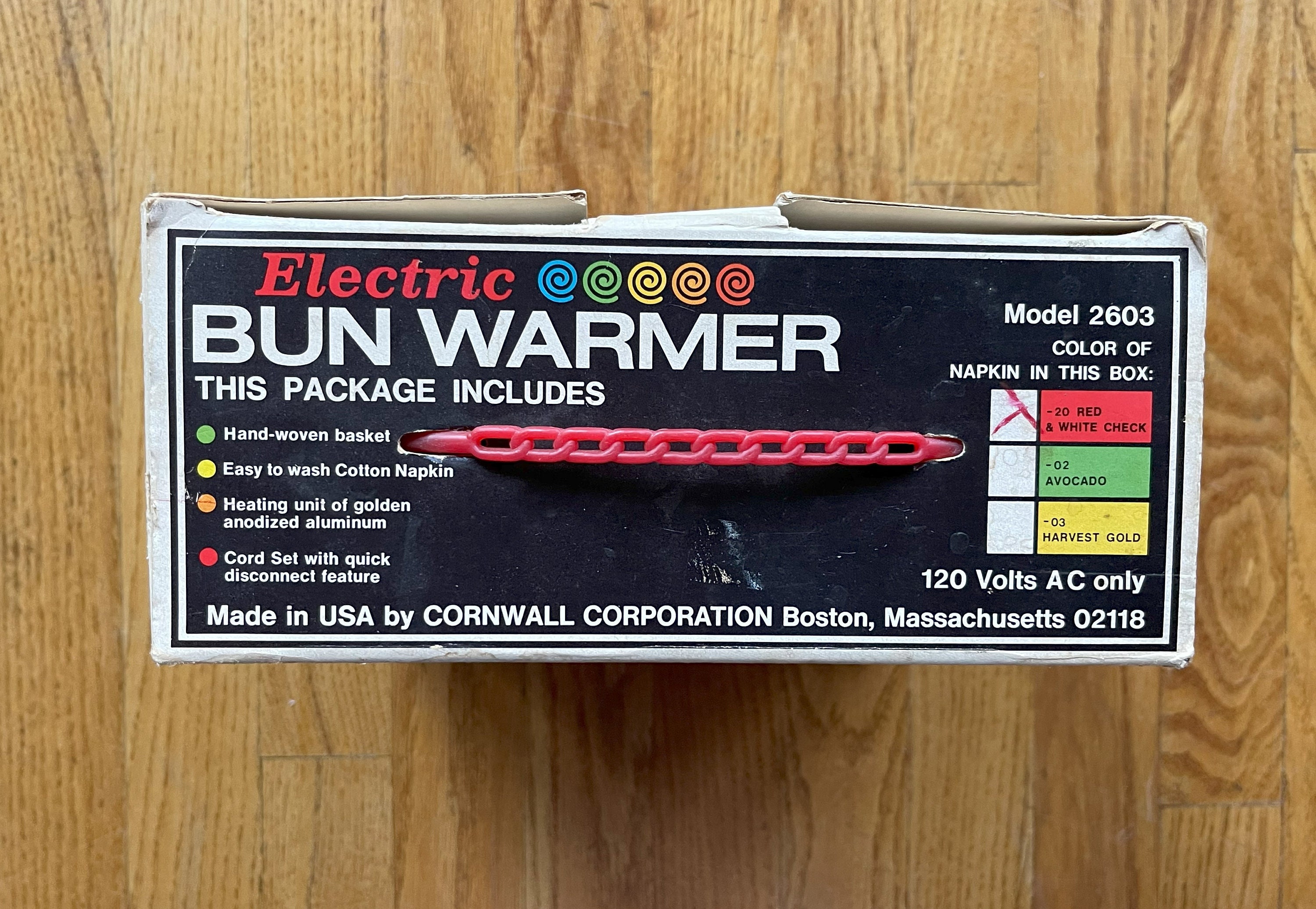 Vintage 70s Electric Bun Warmer Model 2603-20 in Original Box Hand ...