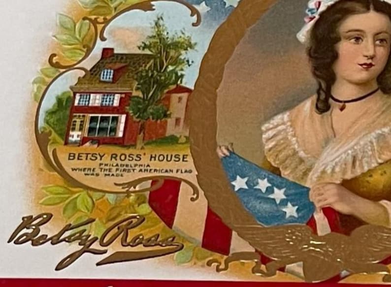 Vintage 1920s Betsy Ross Cigar Box, American Revolution Decor - Etsy