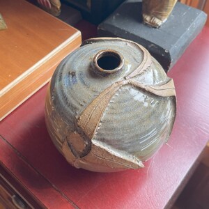 Handmade Glazed Ceramic Reed Diffuser Jar or Bud Vase, Stoneware ...