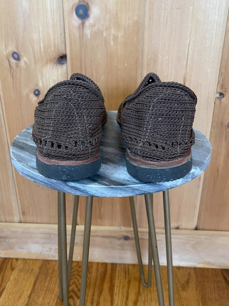 Brown Kurdish Kalash Persian Giveh Shoes | Giveh E Maleki | Brown Woven ...