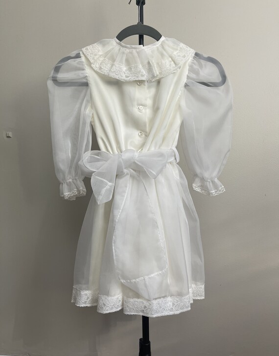Vintage 80s First Holy Communion Dress with Veil - Gem