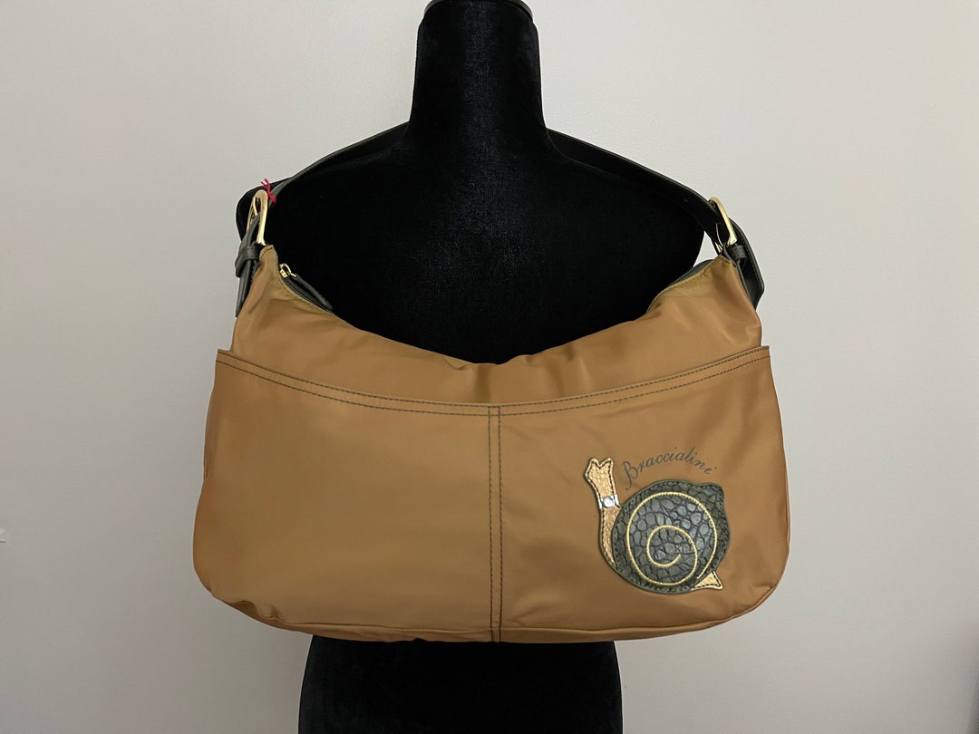 Vintage Snail With Rhinestone Collar Hobo Shoulder Bag Purse Designer ...