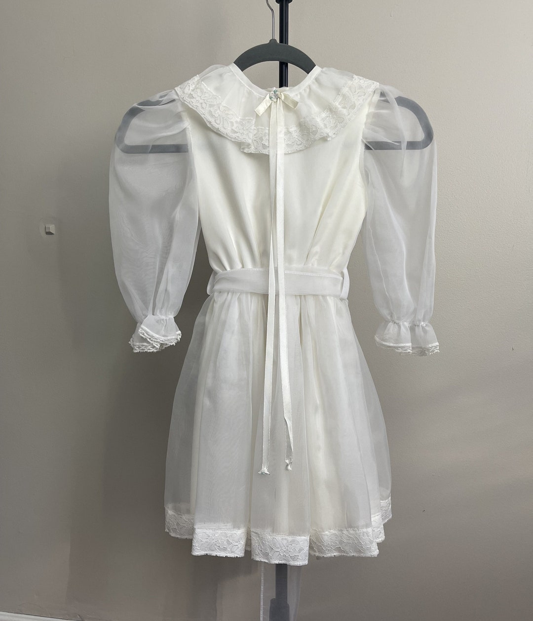 Vintage 80s First Holy Communion Dress With Veil - Etsy