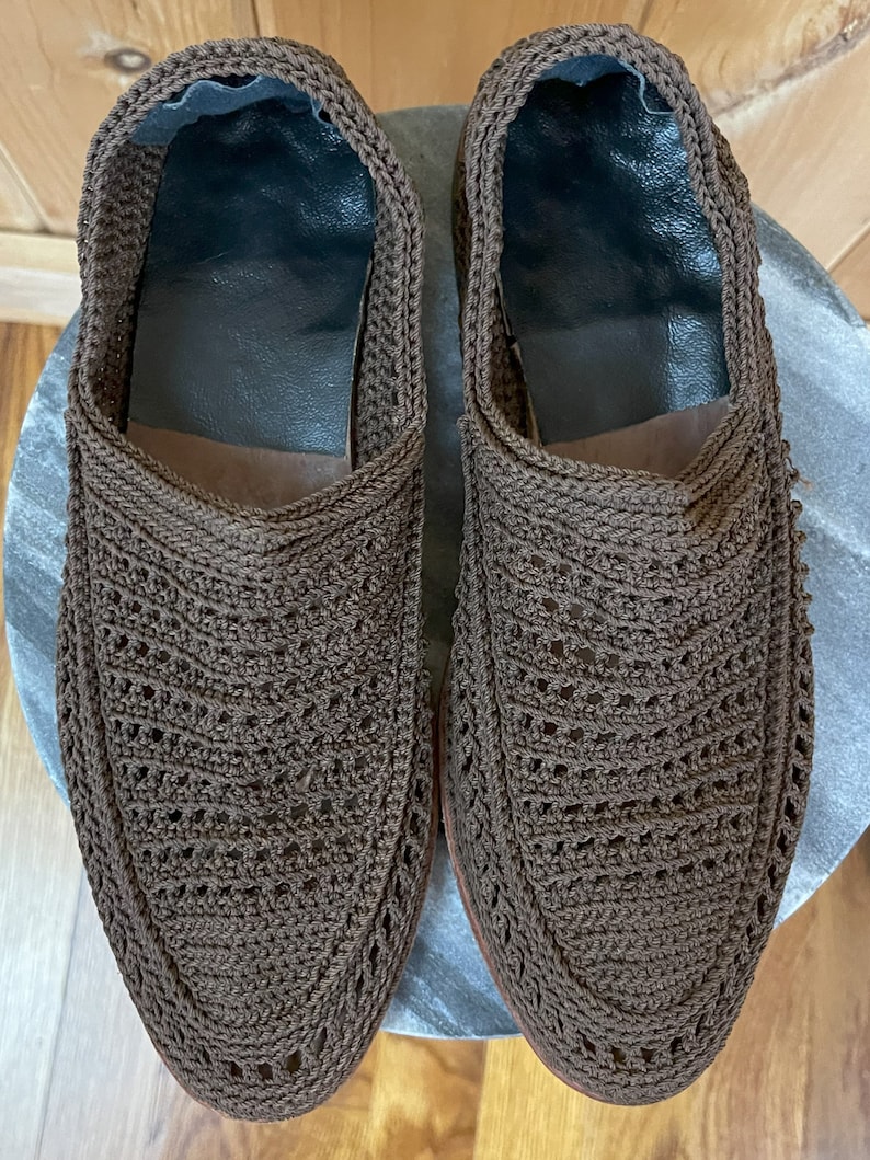 Brown Kurdish Kalash Persian Giveh Shoes | Giveh E Maleki | Brown Woven ...