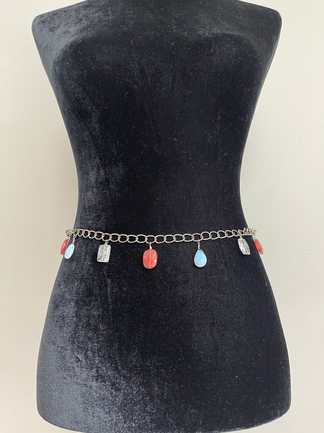 Handmade Crystal Body Chain Hip Waist Necklace Crystal Belly Chain - Etsy