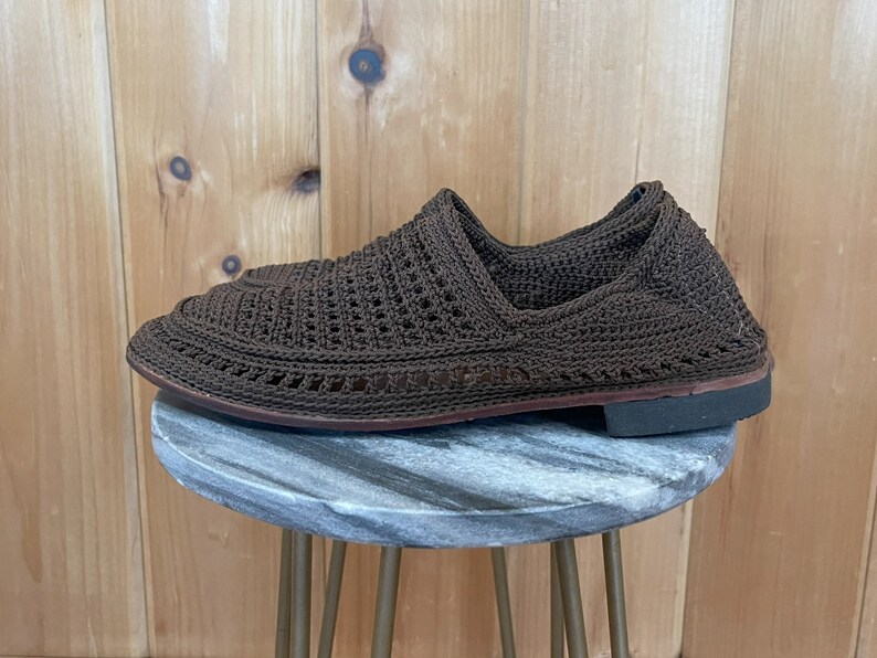 Brown Kurdish Kalash Persian Giveh Shoes | Giveh E Maleki | Brown Woven ...