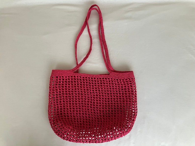 Paper Yarn Bag, Hand-knitted Tote, Crochet Raffia Tote, Mother's Day ...
