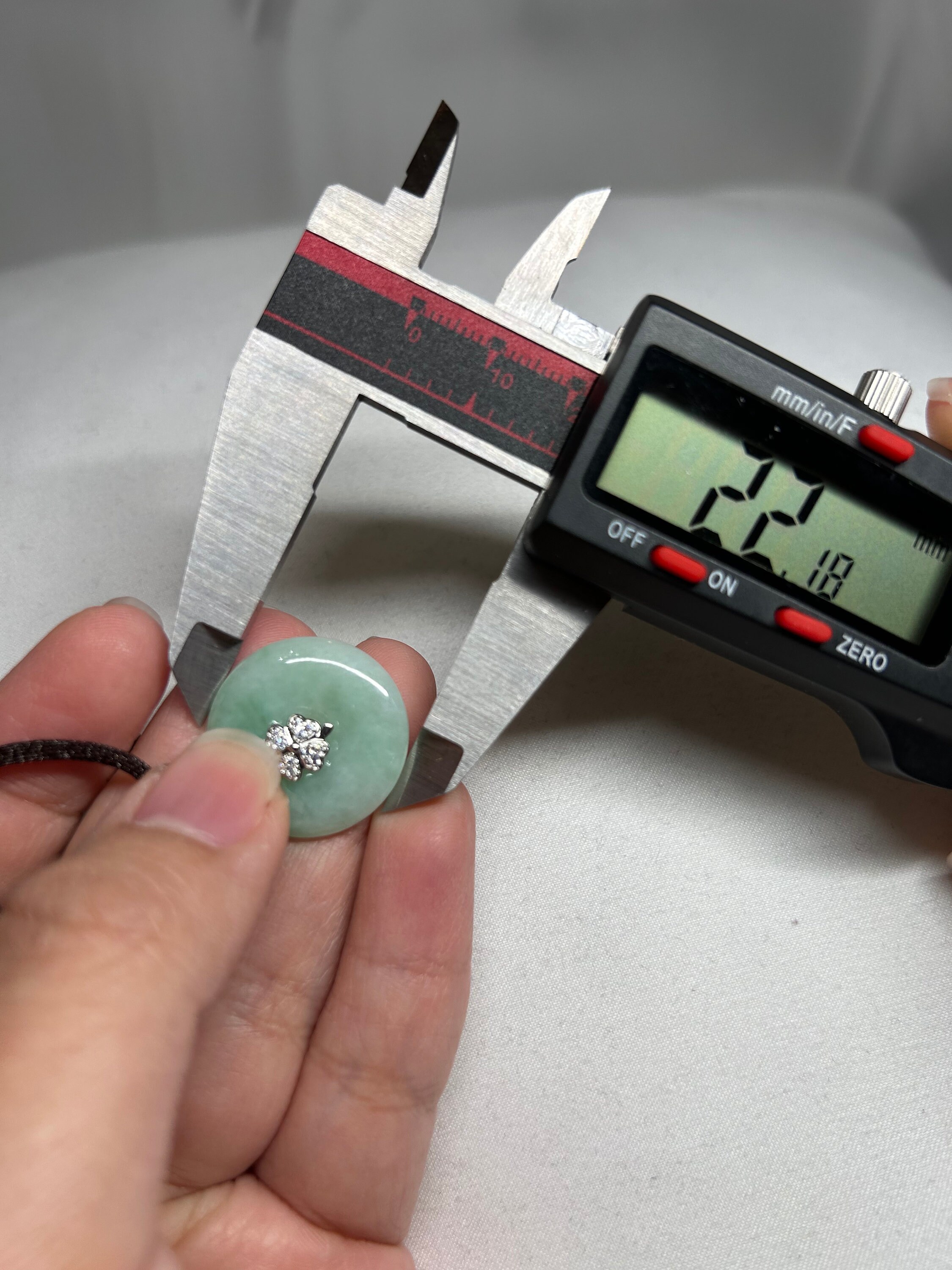 Grade A Natural Green Jadeite Pi Disc(pen on Kou, Donut) Pendant With ...