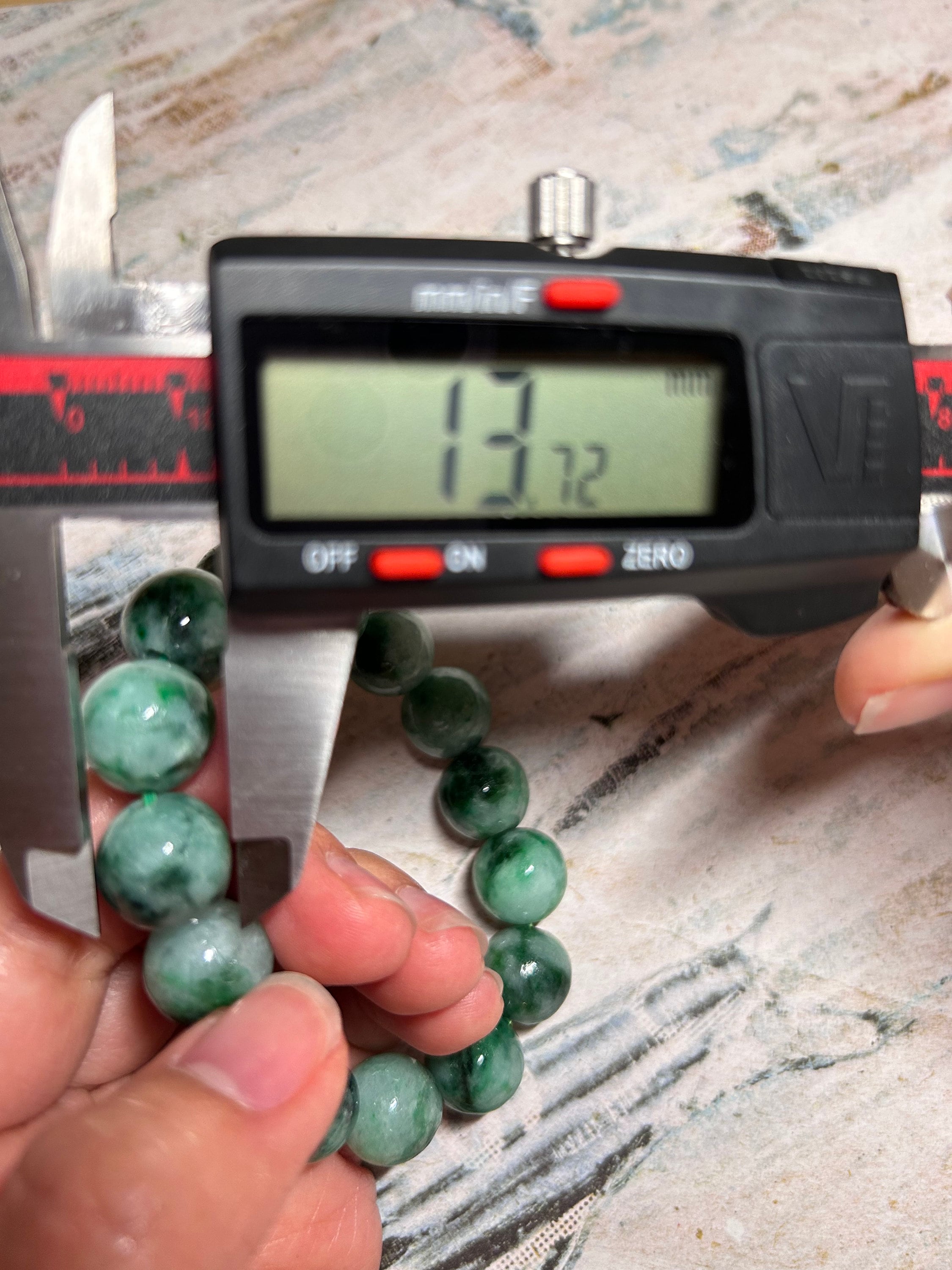 Grade A Natural Light With Dark Green Patches Burma Jadeite Beads ...