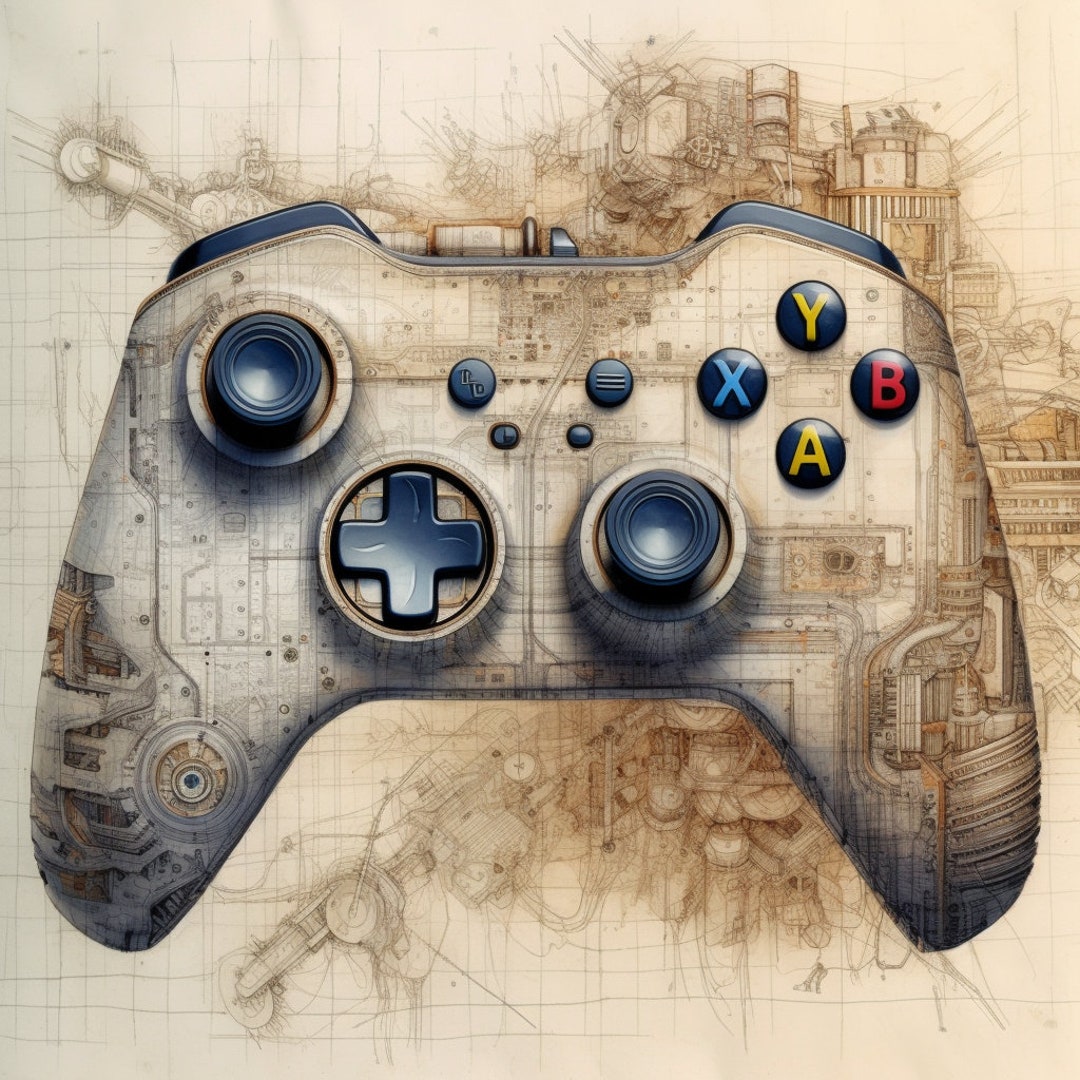 Xbox Controller Print Digital Art Printhome Decor Poster - Etsy