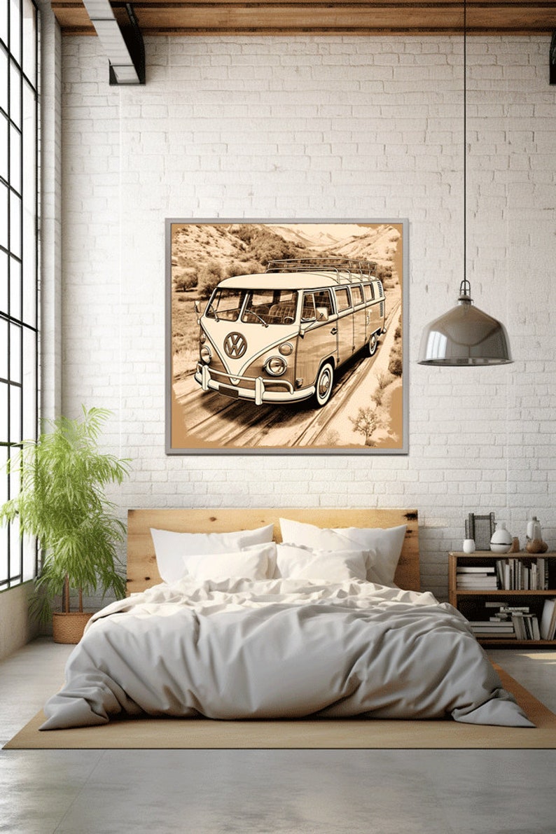 Volkswagen Digital Art Download Split Screen Poster Download - Etsy
