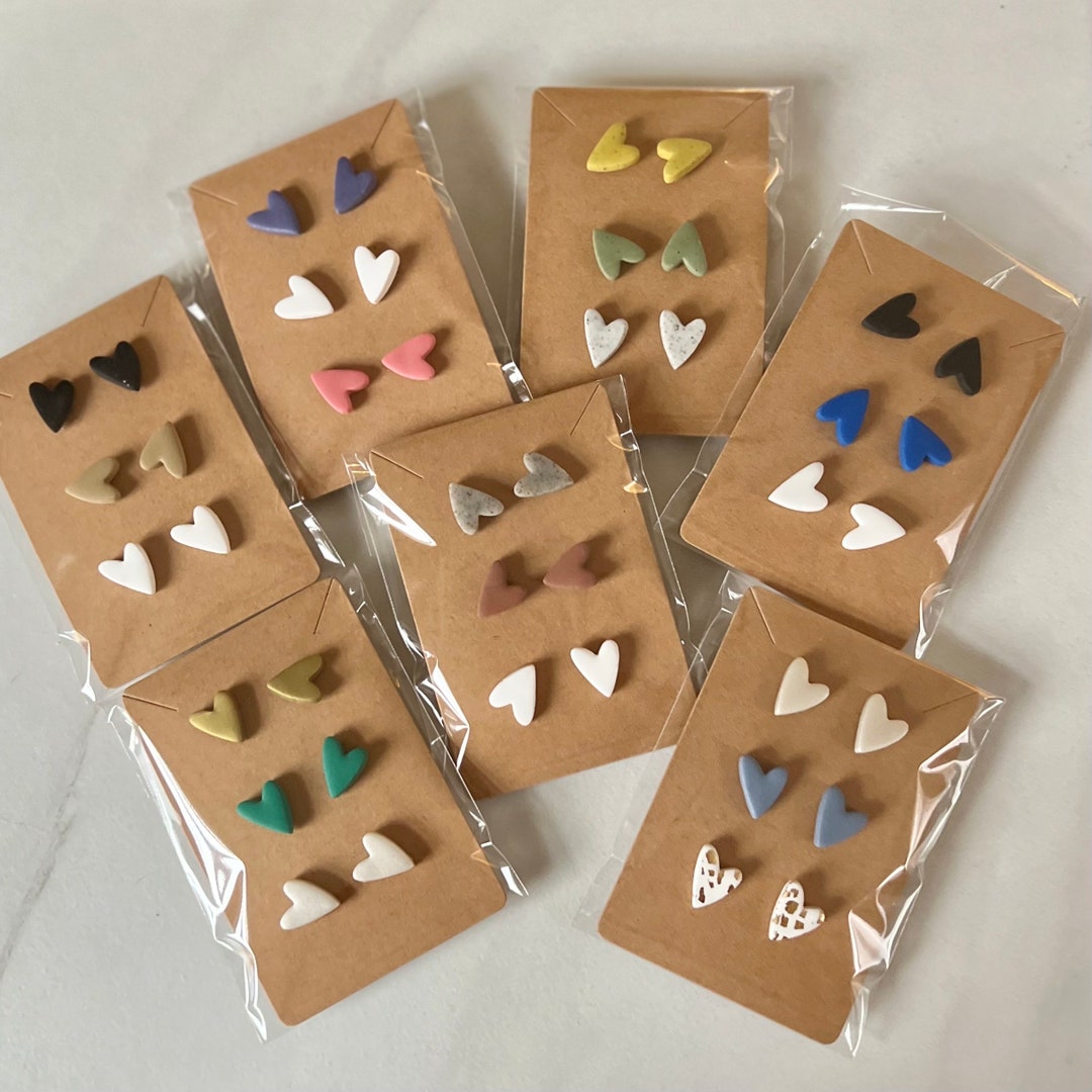 Heart Stud Packs - Etsy