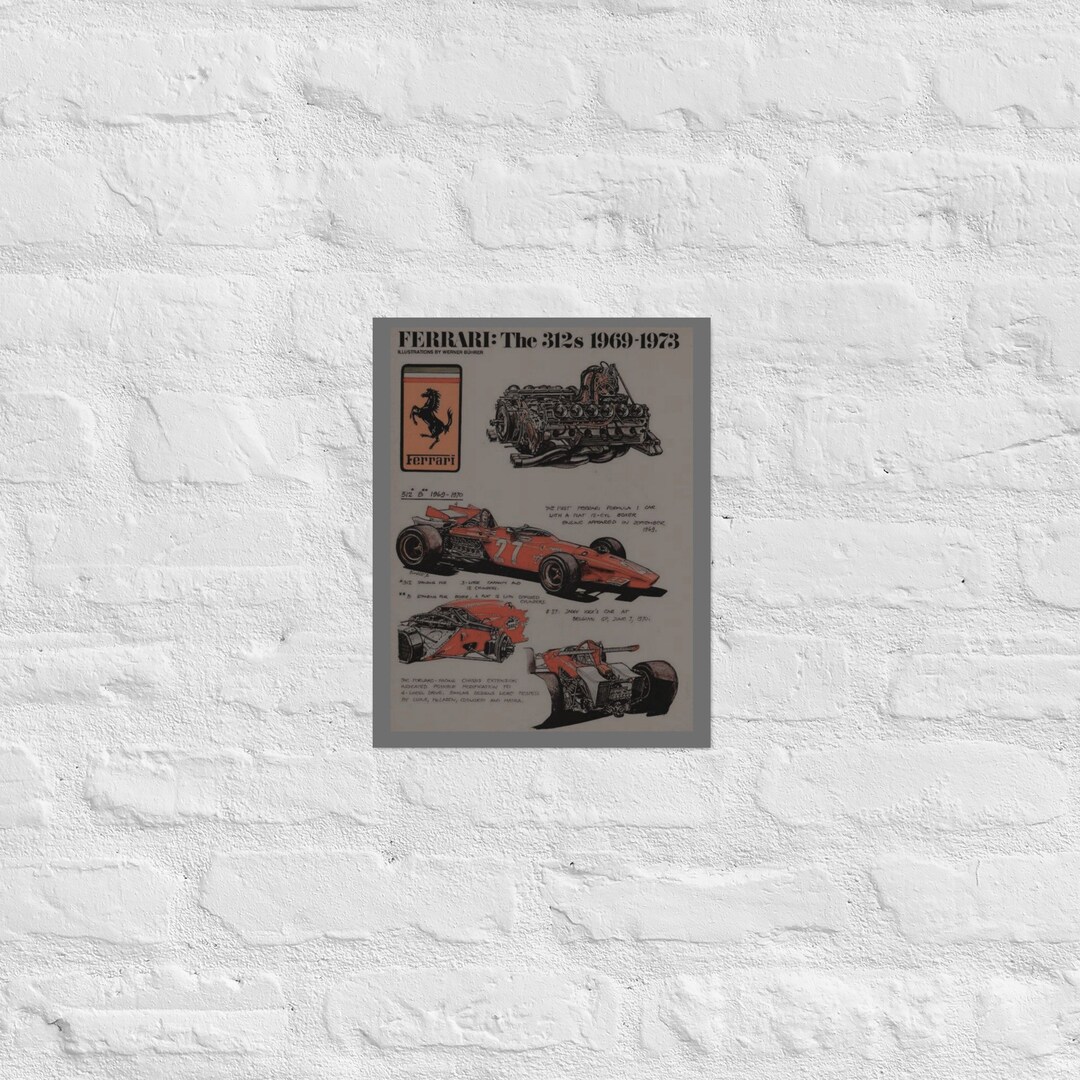 F1 Car Ferrari Poster - Etsy