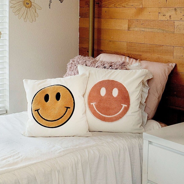 Smiley Face Pillow - Etsy