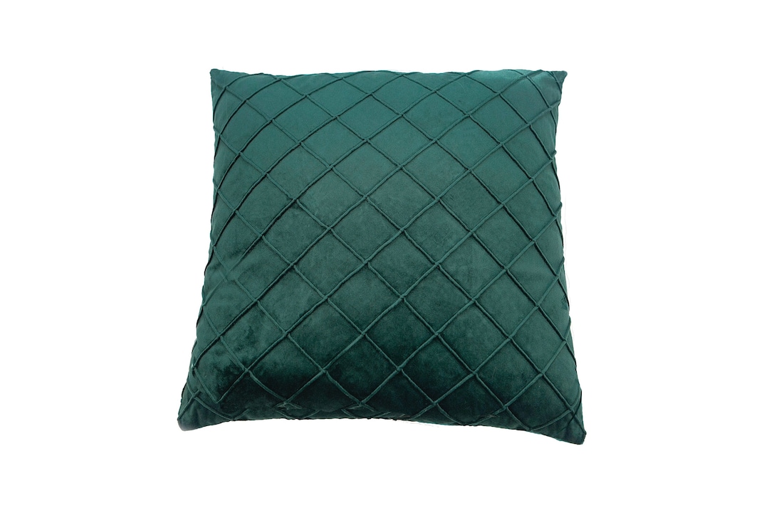 Emerald Green Velvet Pillow 18 Inch Throw Pillow Hunter Green - Etsy