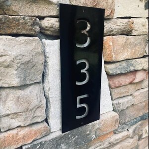 Metal House Number Sign, Custom House Number Sign, Metal Address Sign ...