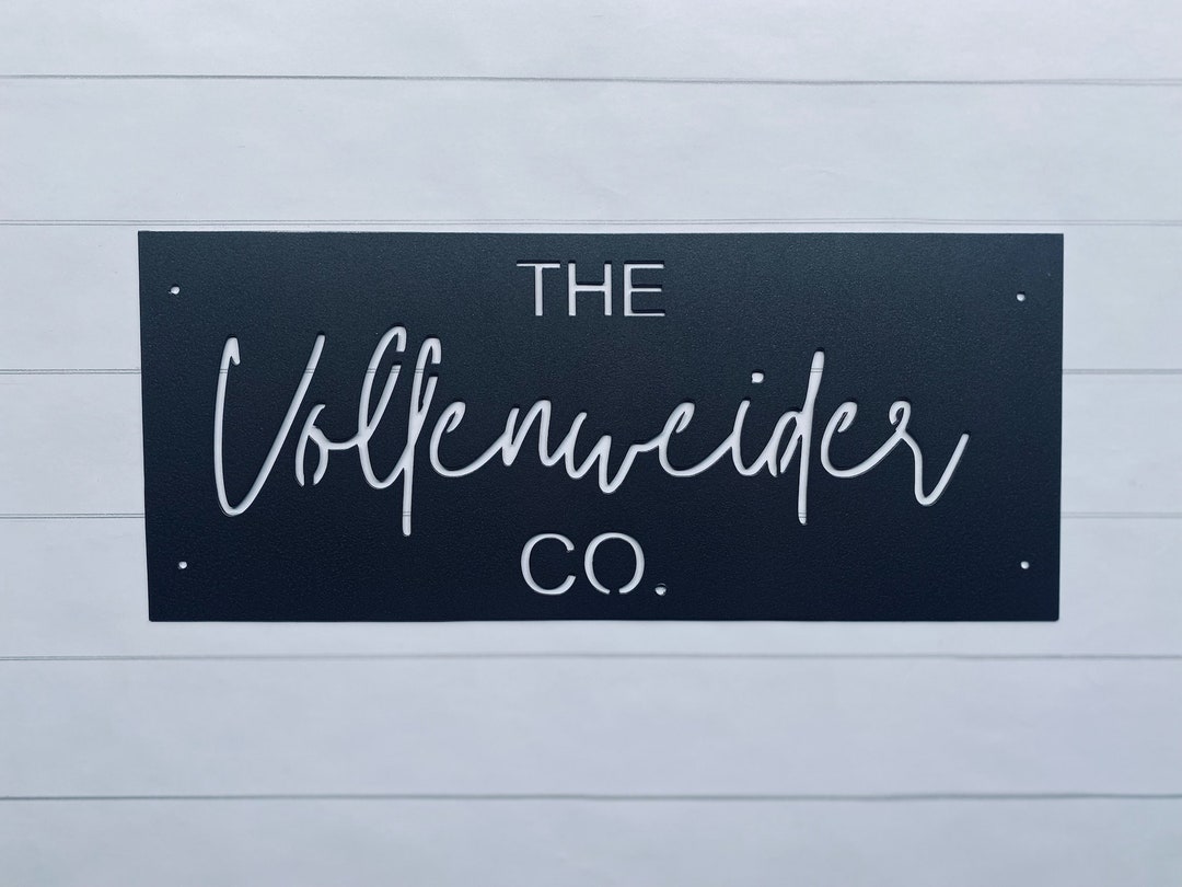 Custom Metal Sign Custom Metal Wall Art Custom Metal Logo - Etsy