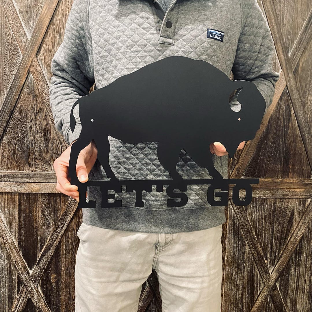 Metal Buffalo Sign, Metal Buffalo, Bills Sign, Buffalo Metal Artwork ...