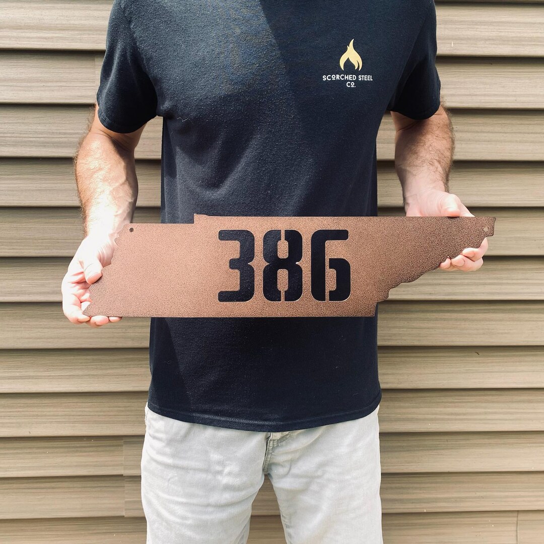 Tennessee House Number Sign, Tennessee Address Sign, Metal Address Sign ...