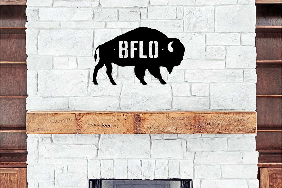 Metal Buffalo Sign, Metal Buffalo, Buffalo Metal Artwork, Buffalo Home ...