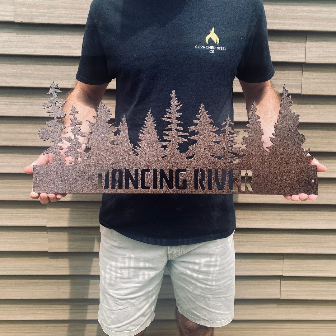 Custom Metal House Number Sign, Rustic Address Sign for House, Metal ...