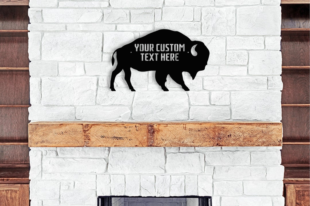 Metal Buffalo Sign, Metal Buffalo, Mafia Sign, Buffalo Metal Artwork ...