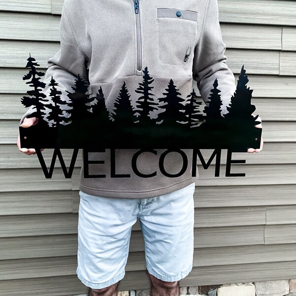 Rustic Welcome Sign - Etsy