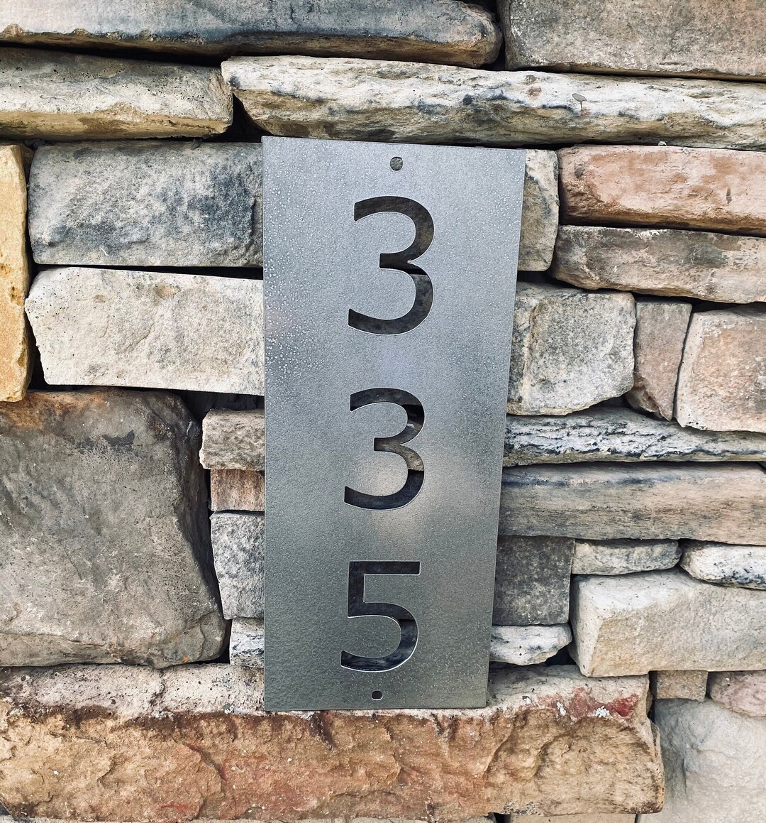 Metal House Number Sign Custom House Number Sign Metal - Etsy