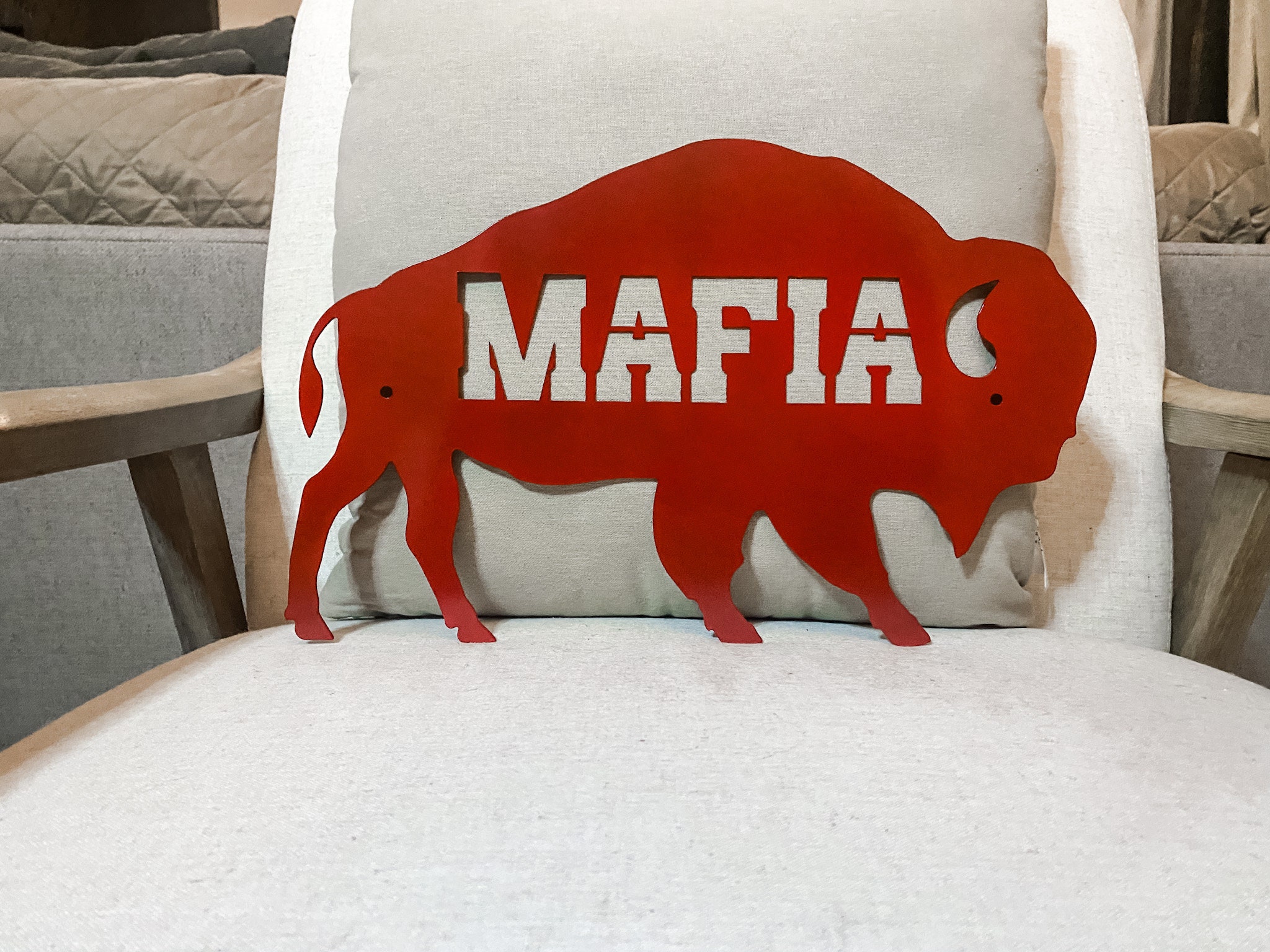 Metal Buffalo Sign Metal Buffalo Mafia Sign Buffalo Metal - Etsy