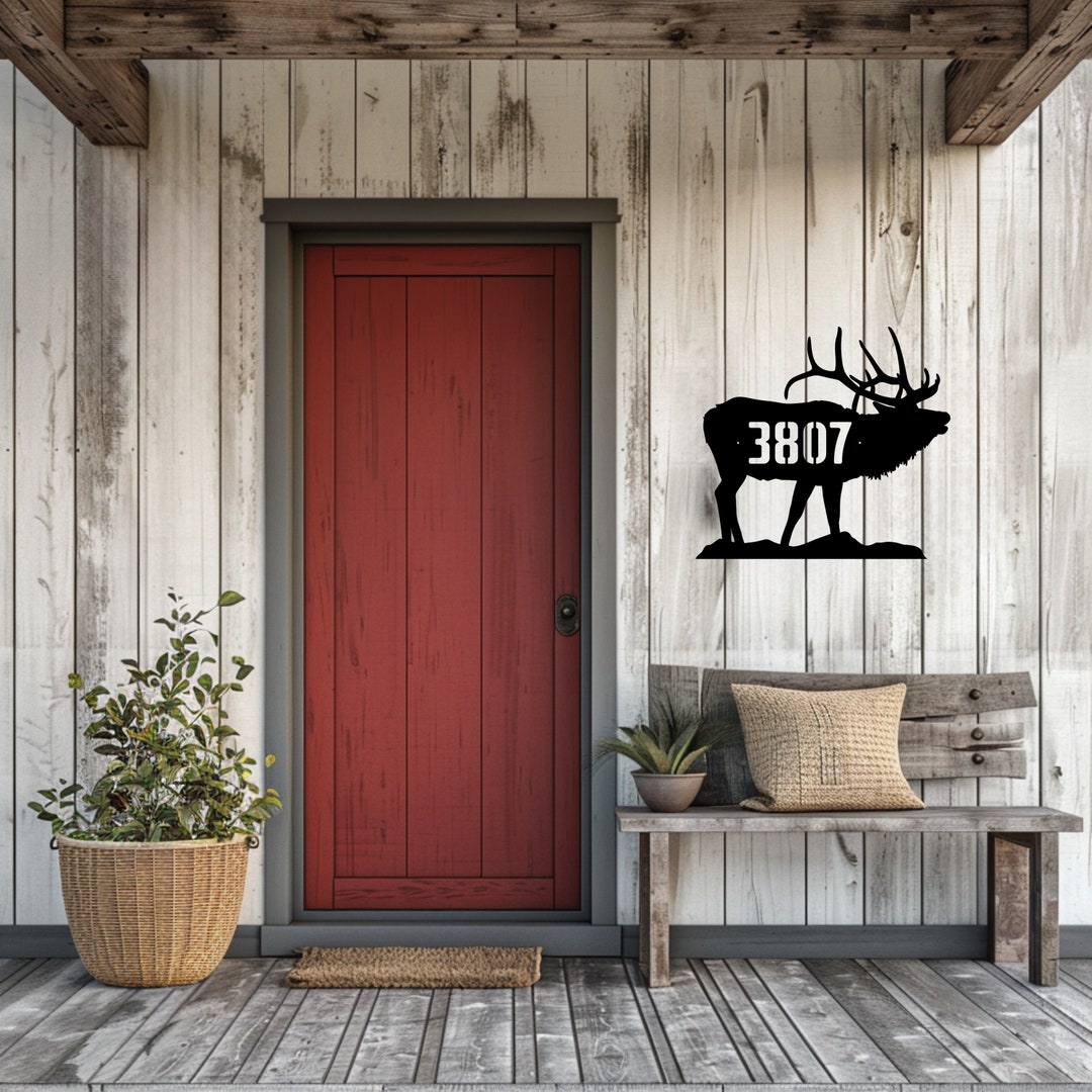 Metal House Number, Metal House Number Sign, Custom House Number, Metal ...