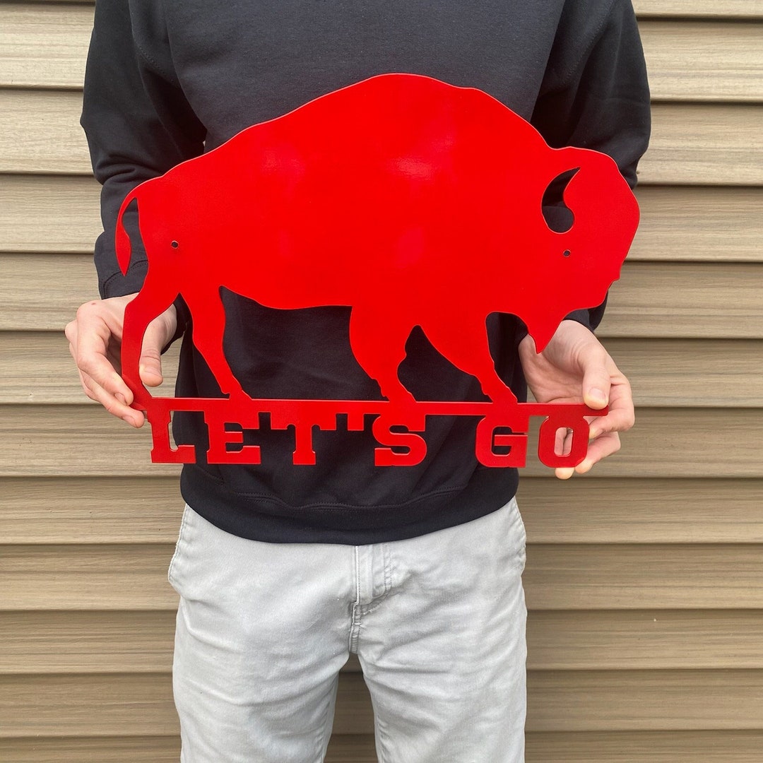 Metal Buffalo Sign, Metal Buffalo, Bills Sign, Buffalo Metal Artwork ...
