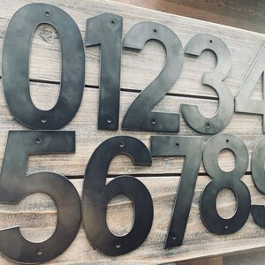 Modern Metal House Numbers, Individual House Numbers, Address Numbers ...