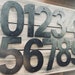 Modern Metal House Numbers, Individual House Numbers, Address Numbers ...