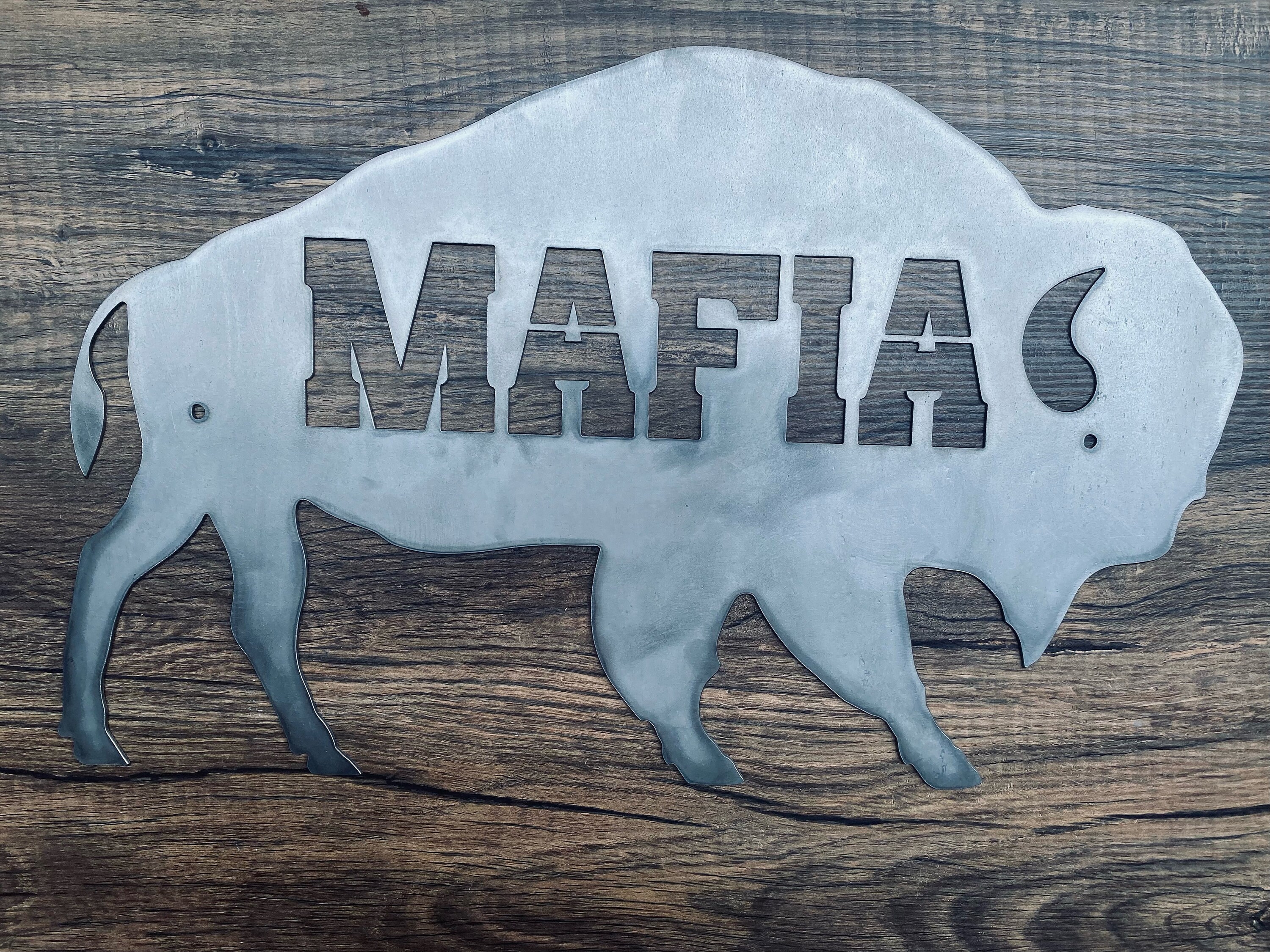 Metal Buffalo Sign Metal Buffalo Mafia Sign Buffalo Metal - Etsy