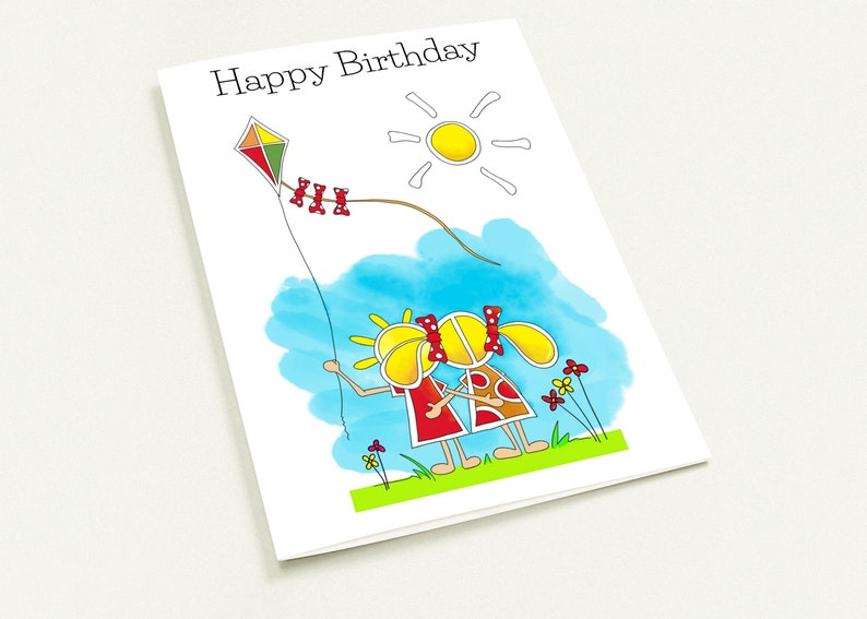 Happy Birthday Greetings Card A5 With Envelope. Natty and Nobby ...