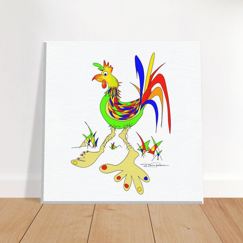 The Unique Picasso Bird. Square Slim Canvas. - Etsy
