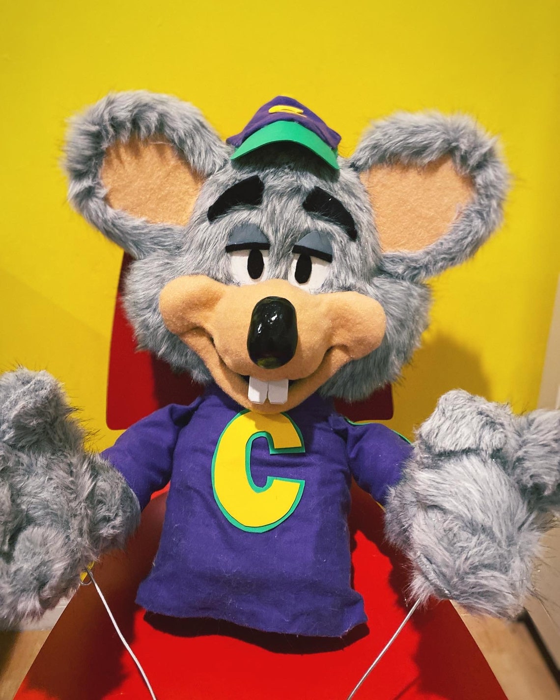 Chuck E. Cheese Puppet - Etsy UK