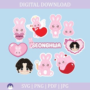 Seonghwa Ddeongbyeoli Bundle | Ateez | Aniteez | Svg, Pdf, Png, Jpg ...