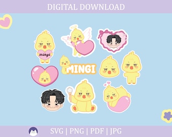 Yunho Tyudeongi Bundle | Ateez | Aniteez | Svg, Pdf, Png, Jpg | Kpop ...
