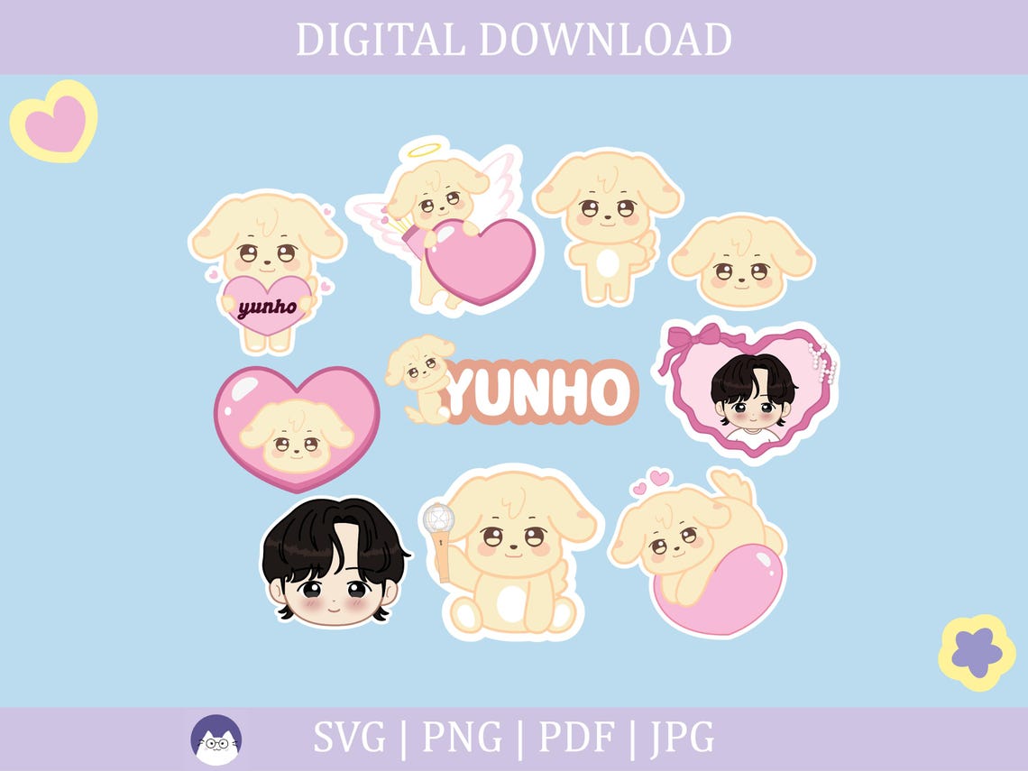 Yunho Tyudeongi Bundle | Ateez | Aniteez | Svg, Pdf, Png, Jpg | Kpop ...