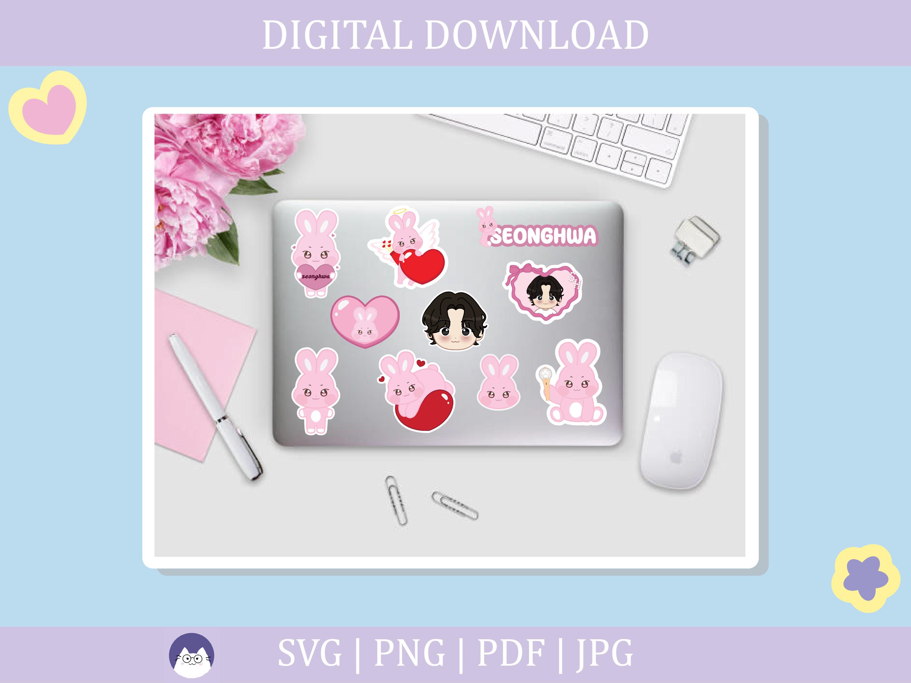 Seonghwa Ddeongbyeoli Bundle | Ateez | Aniteez | Svg, Pdf, Png, Jpg ...