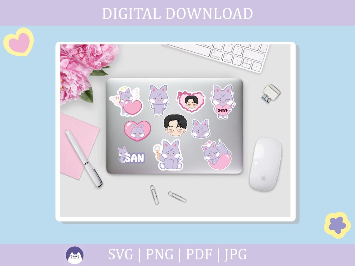 San Sandeoki Bundle | Ateez | Aniteez | Svg, Pdf, Png, Jpg | Kpop ...