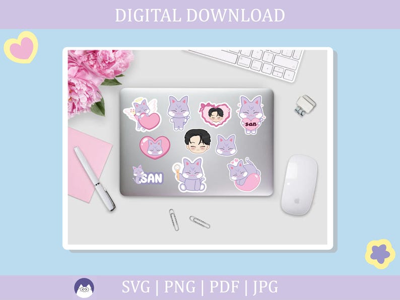 San Sandeoki Bundle | Ateez | Aniteez | Svg, Pdf, Png, Jpg | Kpop ...