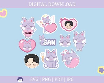 Jongho Jjongbear Bundle | Ateez | Aniteez | Svg, Pdf, Png, Jpg | Kpop ...