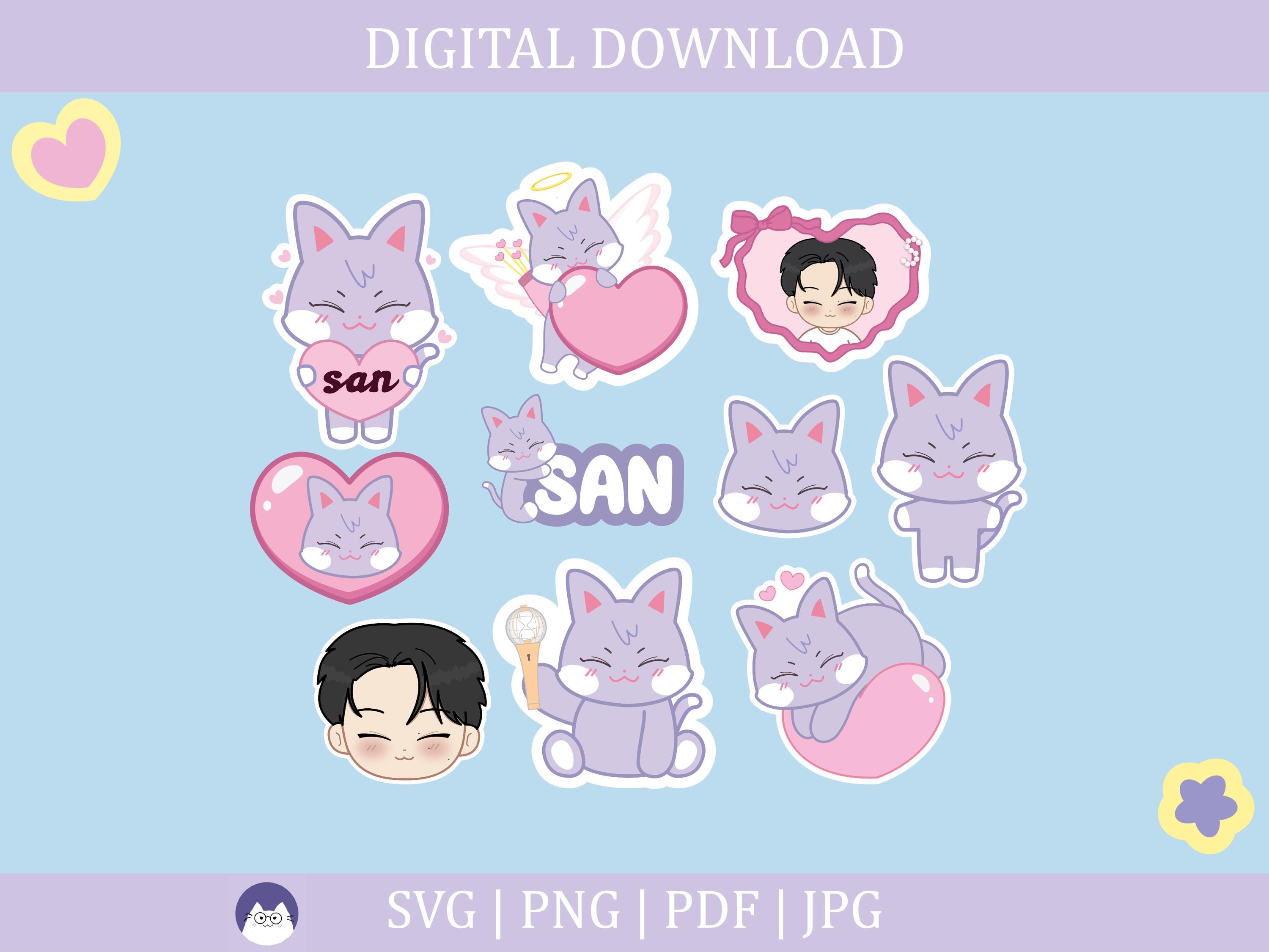 San Sandeoki Bundle | Ateez | Aniteez | Svg, Pdf, Png, Jpg | Kpop ...