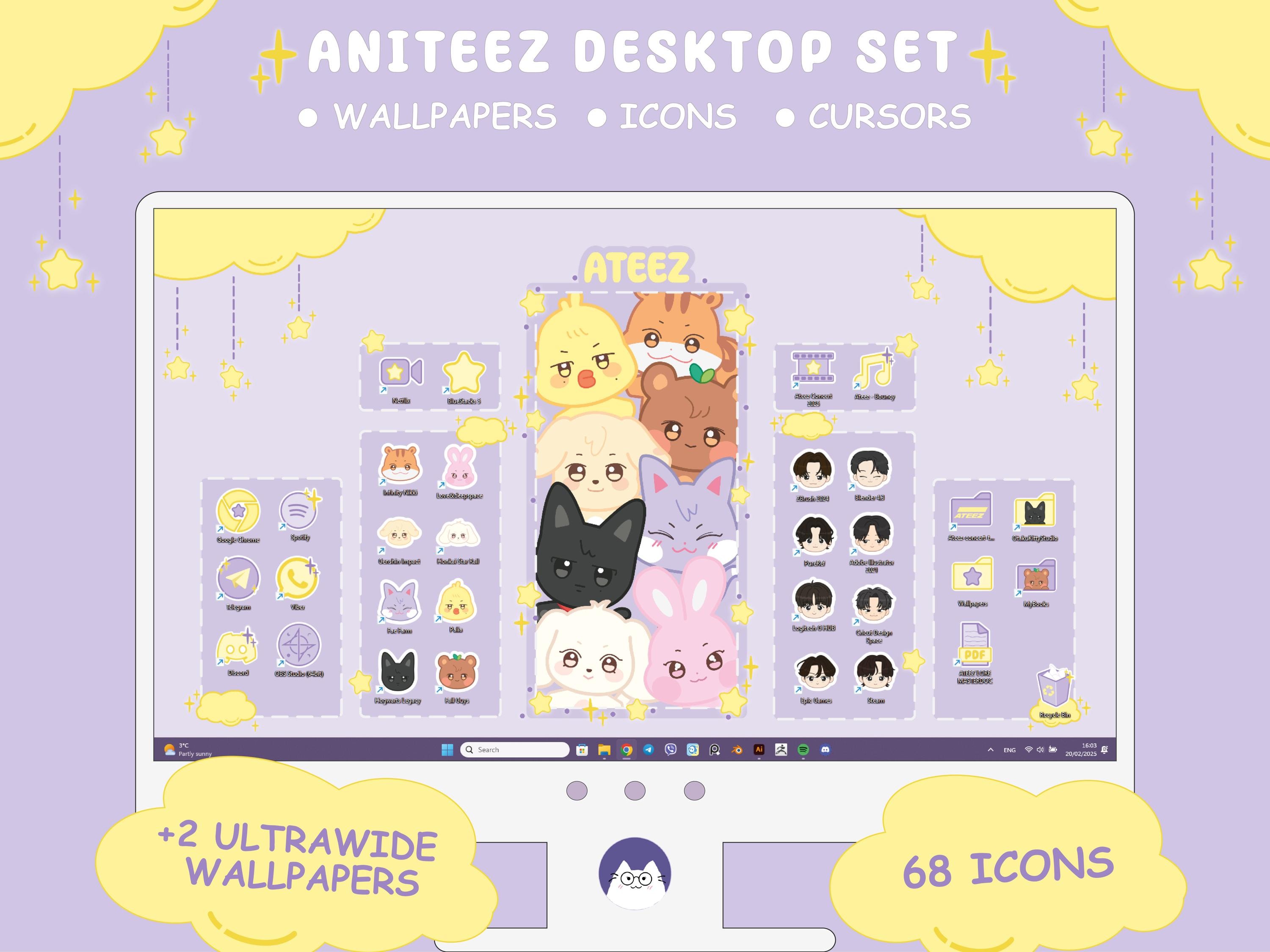 Aniteez Desktop Theme Organizer Set | Windows and Mac | Wallpapers ...