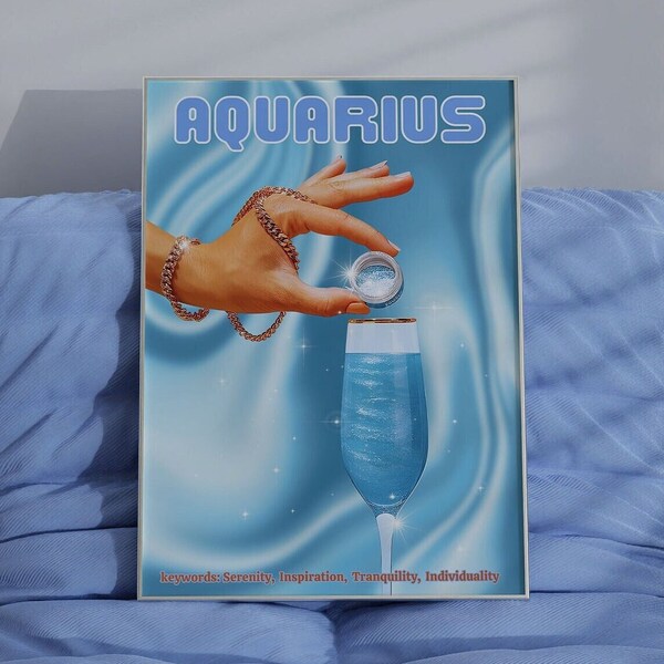 Aquarius Poster - Etsy
