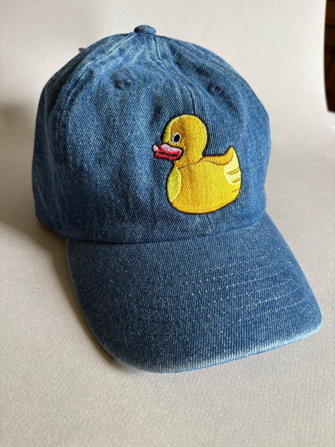 Embroidered Rubber Ducky Denim Cap: Novelty Adult & Kid Hat - Etsy