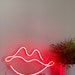 Neon LED Lips Sign THE KISS Handmade Neon Lights Sign for Home Decor - Etsy